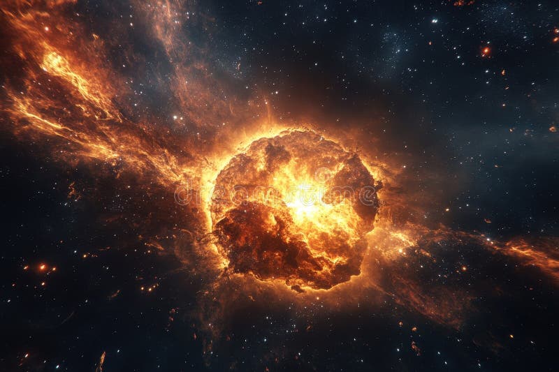 Bright Star Explodes in a Brilliant Display of Colors in Deep Space ...