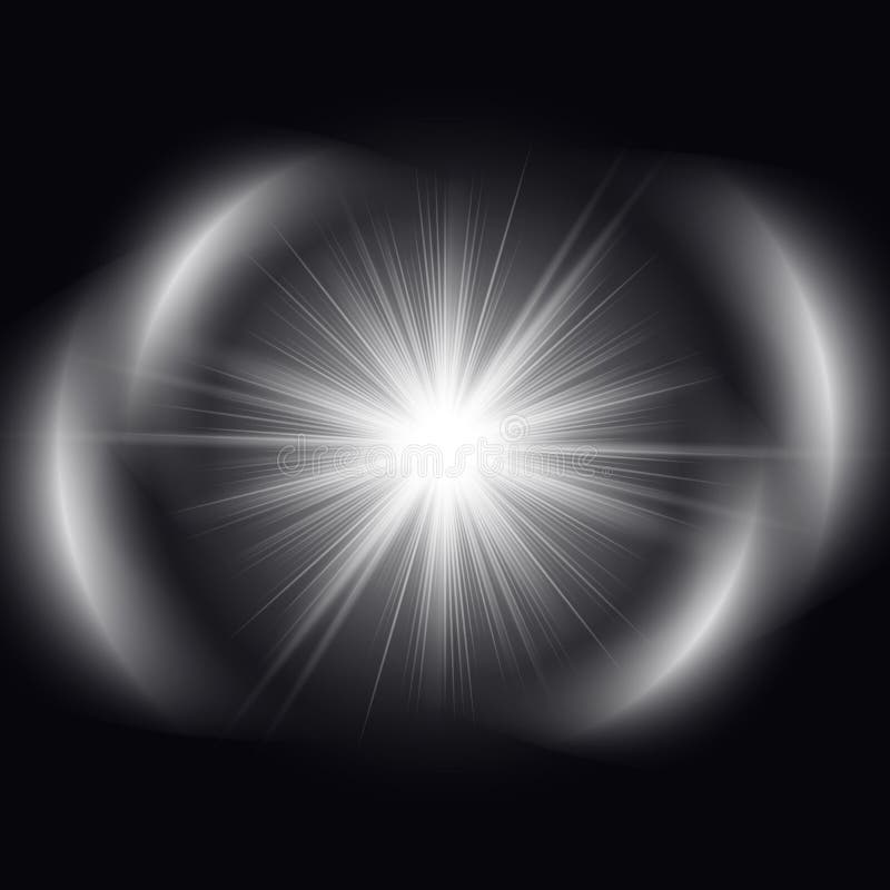 Bright Flash of a Golden Star Stock Vector - Illustration of christmas ...