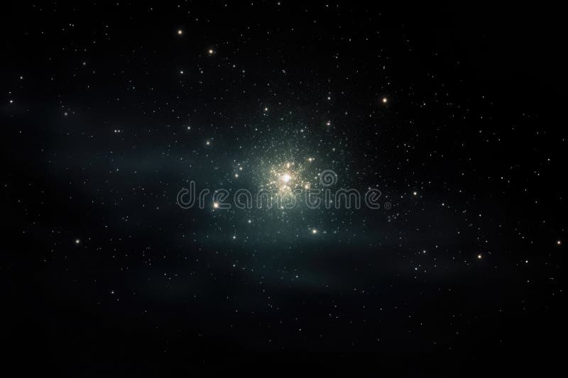 Bright Star in the Night Sky, Surrounded by Countless Other Stars Stock ...