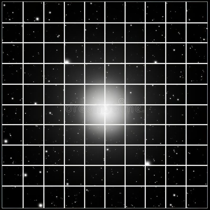 Bright Star in Rectangular Grid: Captivating Image of Repetition and ...