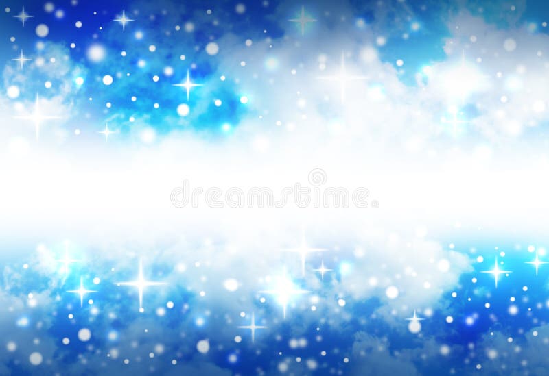 Bright Star Space Background with Sparkles Stock Illustration ...