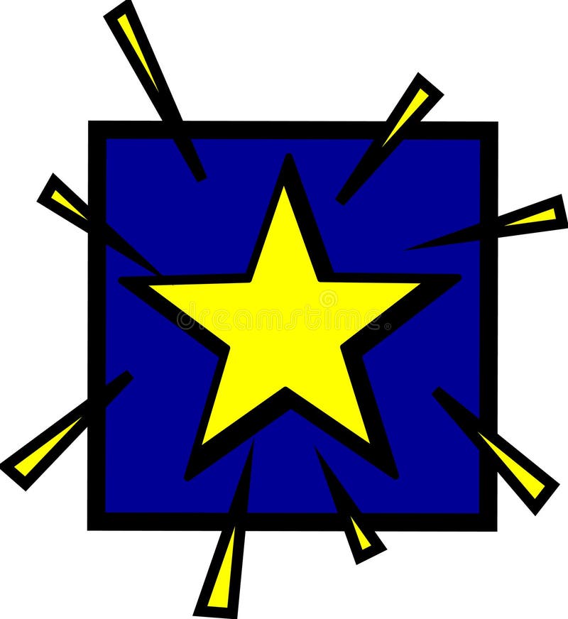 Bright Star Vector Illustration Stock Vector - Illustration of bright ...