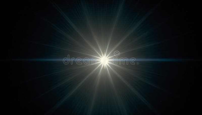 Bright Starburst Effect with Light Rays Extending Outward Stock Image ...