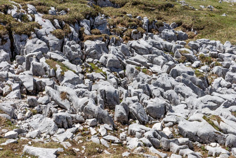 Bright Stones and Rocks in the Austrian Alps. Natural Background Stock ...