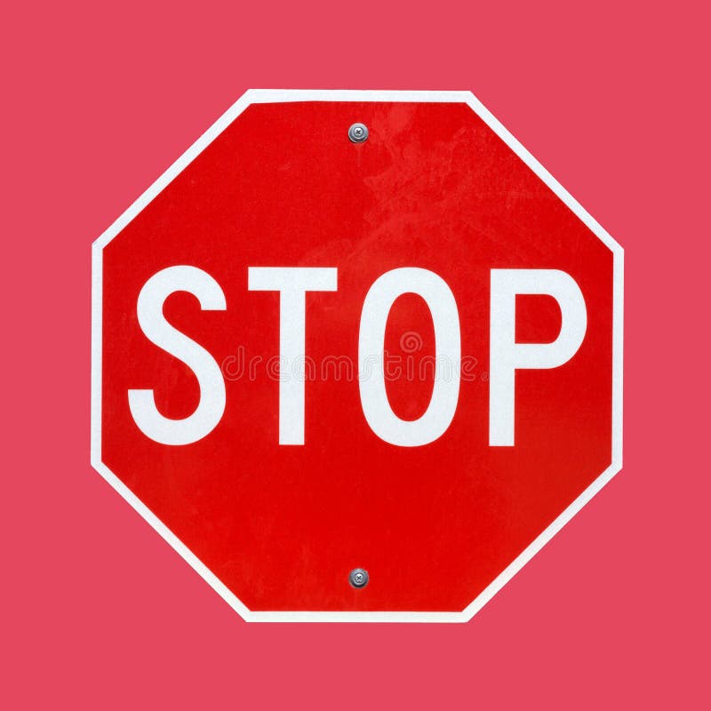 Bright Stop Sign on a Red Brick Background Stock Photo - Image of bolts ...