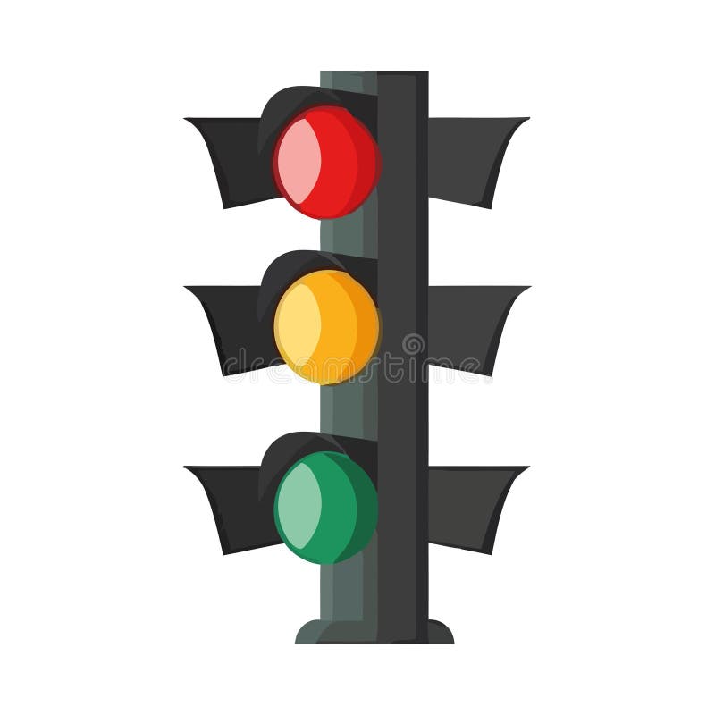 Bright Stop Sign with Warning Symbol Stock Vector - Illustration of ...