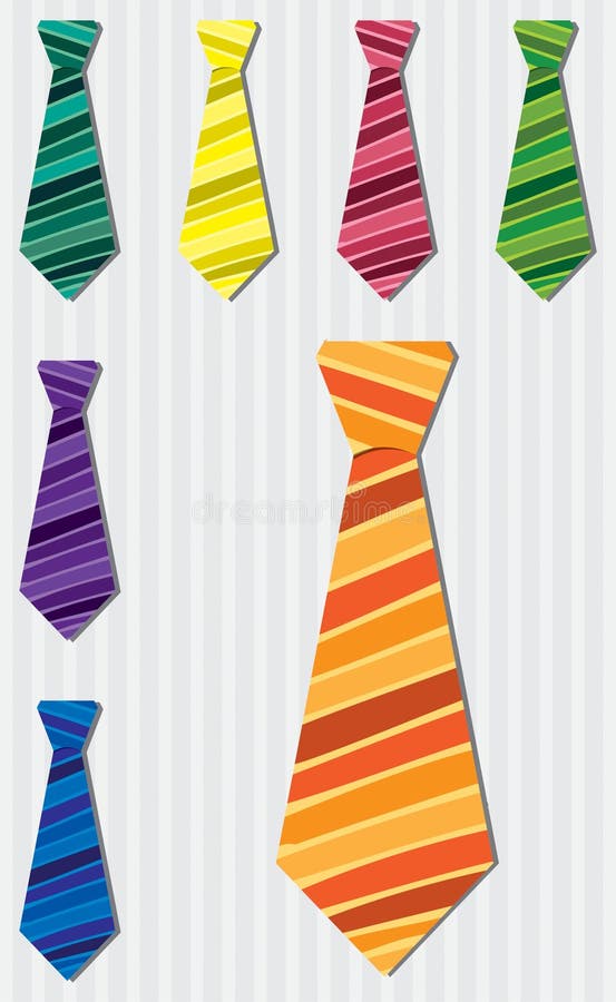 Bright neck tie set stock vector. Illustration of festival - 164779457