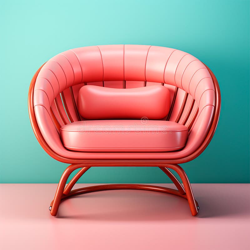Bright Stylish Handmade Chair, Lonely Chair - AI Generated Image Stock ...