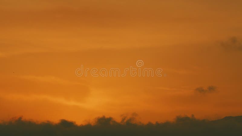 Bright Summer Sunrise and Dramatic Colors. Artistic Look with Vanilla ...