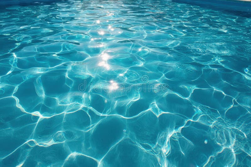 The Bright Sun is Beautifully Reflected in the Clear Water of a ...