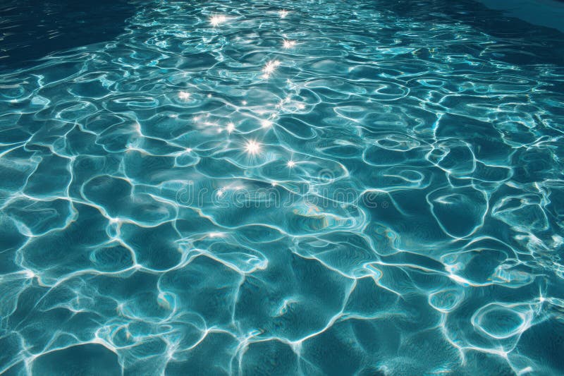 The Bright Sun is Beautifully Reflected in the Clear Water of a ...
