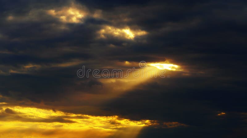Storm Sky, Dark Dramatic Clouds during Thunderstorm, Rain and Wind ...