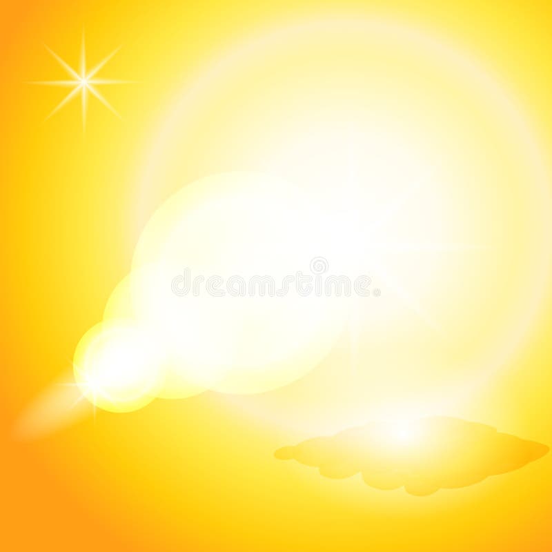Bokeh Sun Rays Background. Bright Sunny Illustration Stock Illustration ...