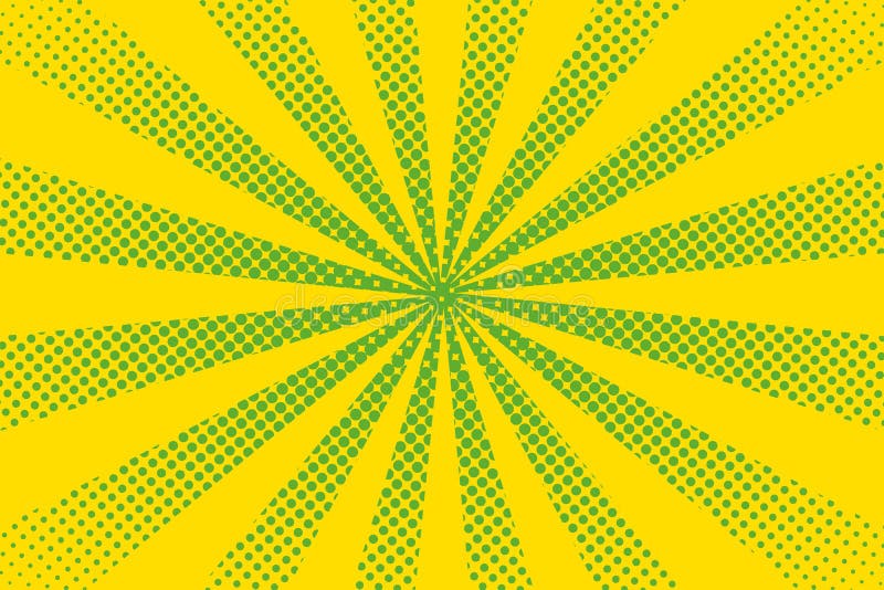 Bright Sun Rays with Yellow Dots Stock Illustration - Illustration of ...