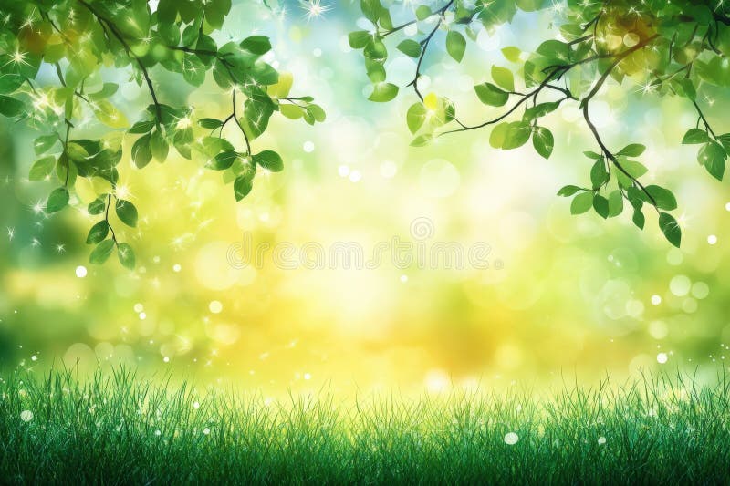 The Bright Sun is Shining Down through the Leaves of a Tall Tree Stock ...