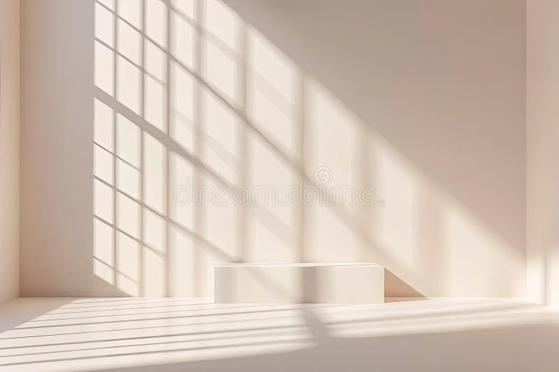 The Bright Sun is Shining through the Window in an Empty Room Stock ...