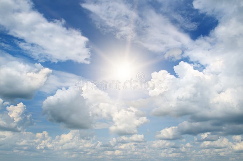 Bright sun in sky stock photo. Image of bright, heavens - 83500056