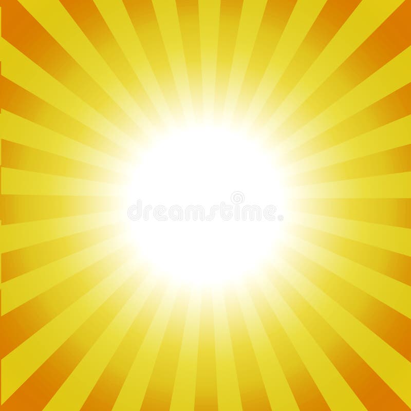 Bright sun with lens flare stock vector. Illustration of energy - 19906581