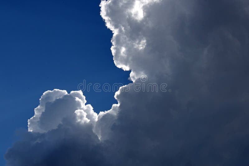 Translucent Edge of Towering Cumulus Cloud Stock Photo - Image of edge ...