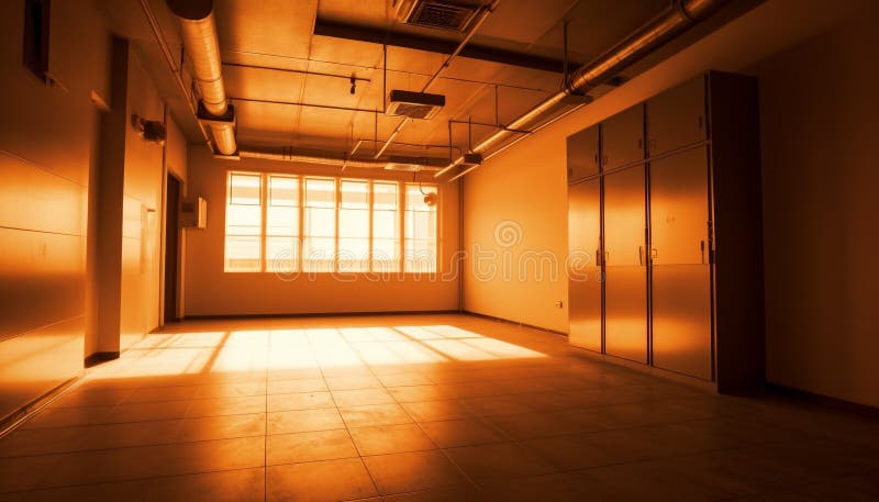 Bright Sunlight Illuminates Modern Domestic Room Interior Generated by ...