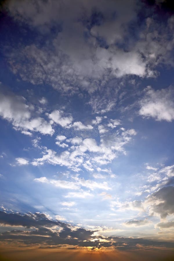 Bright Sunny Dawn in Heaven Stock Photo - Image of bright, dawn: 131043216