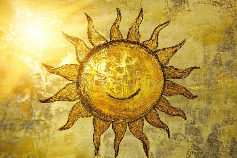 A Bright Sunny Day Depicted As a Smiling Face, Perfect for ...