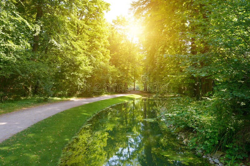 Bright Sunrise in Winter Above Lake of Eye of the Sea, Poland Stock ...