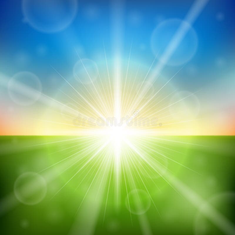 Sun Flare Vector Background Stock Vector - Illustration of creative ...