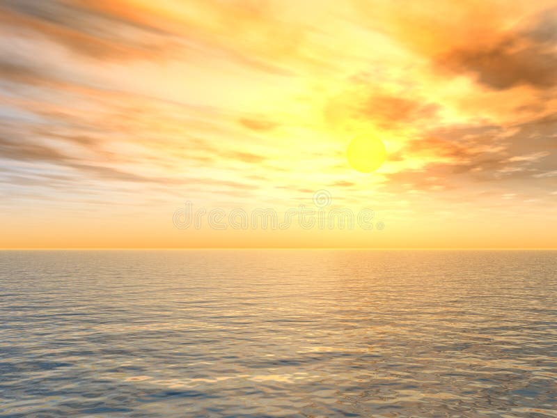 Sunrise Over Pacific Ocean stock photo. Image of natural - 1230888
