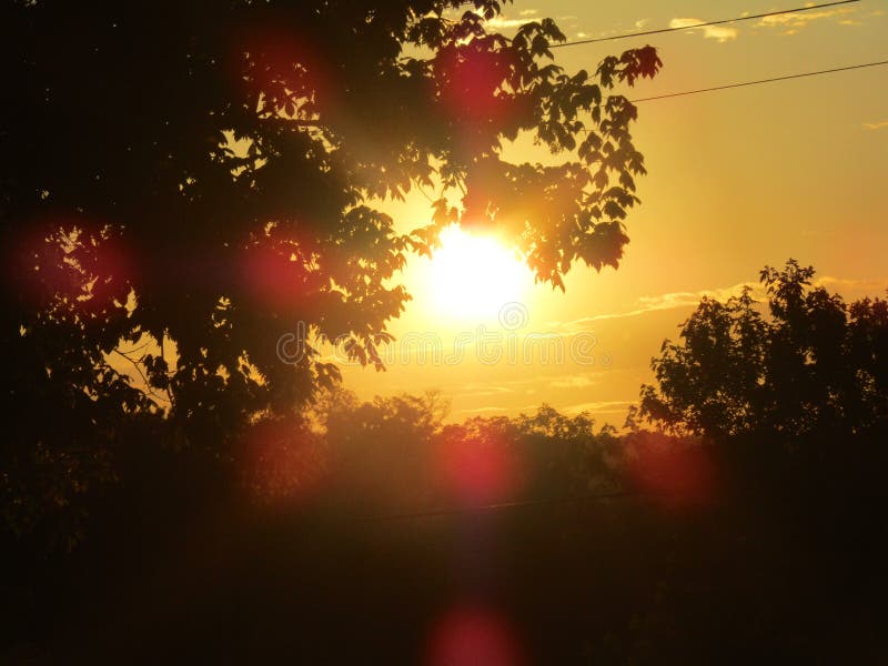 Bright Sunset stock image. Image of sunset, skies, bright - 72473161