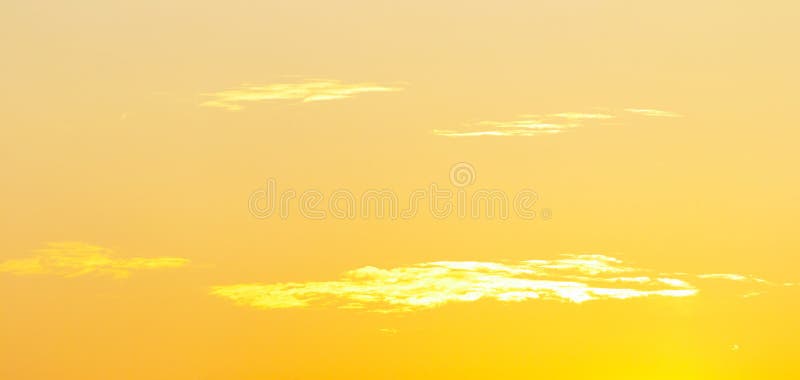 Bright Sunset View with Orange Clouds Fnd Sky Stock Photo - Image of ...
