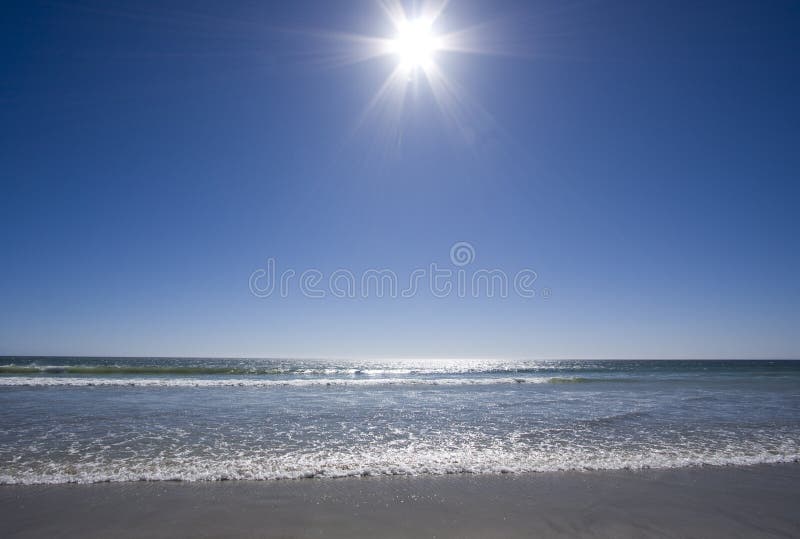 Bright Sunshine Over the Ocean Stock Photo - Image of natural ...