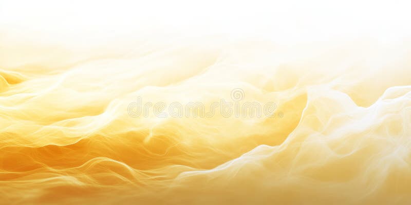 A Bright Sunshine Yellow Abstract Background with a Smooth, Flowing ...
