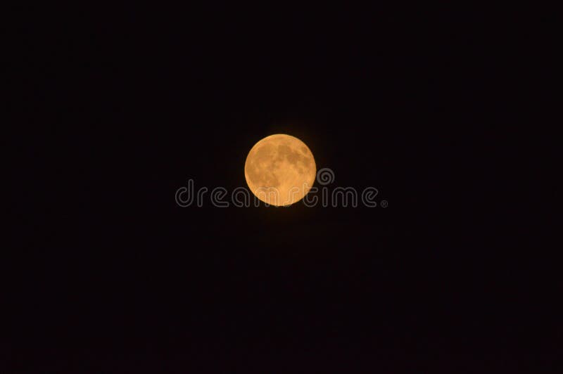 Bright super moon stock image. Image of yellow, space - 72660591