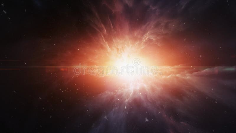 A Bright Supernova that Exploded Forming a Nebula. Stock Video - Video ...