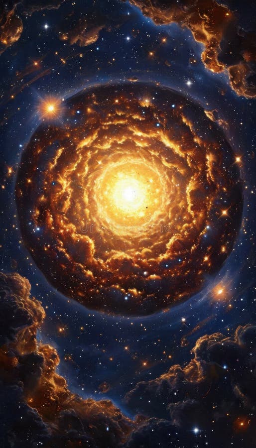 Supernova Explosion in Space Stock Illustration - Illustration of ...