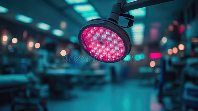 Bright Surgical Light in Modern Hospital Operating Room Setting Stock ...
