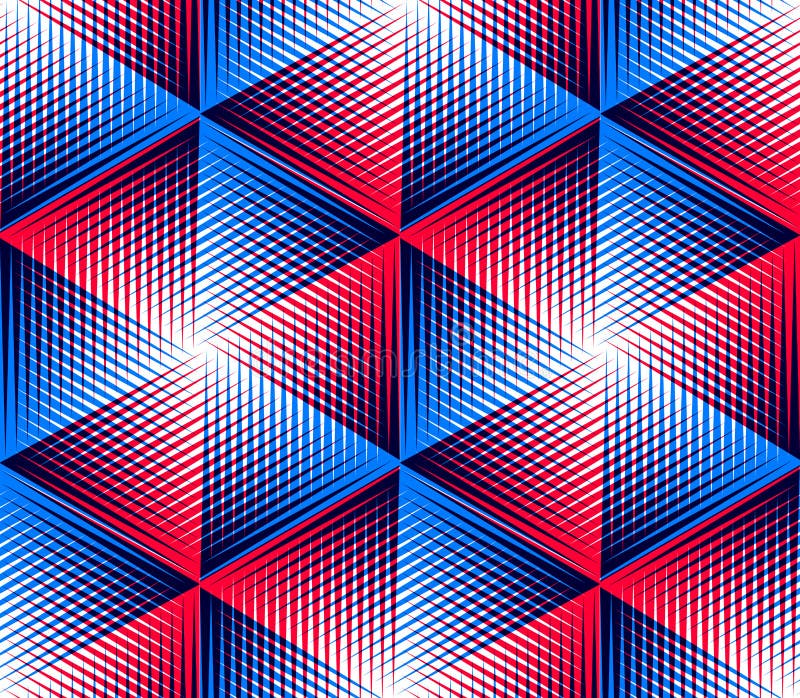Bright Symmetric Seamless Pattern with Interweave Figures. Continuous ...