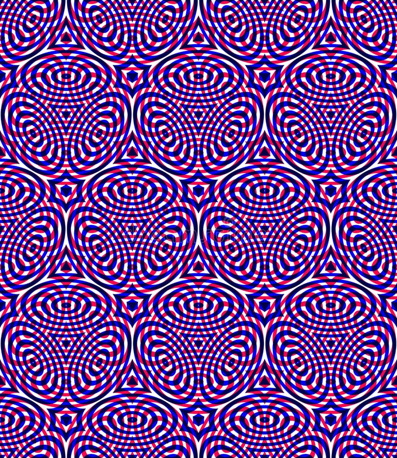 Bright Symmetric Seamless Pattern with Interweave Figures. Continuous ...