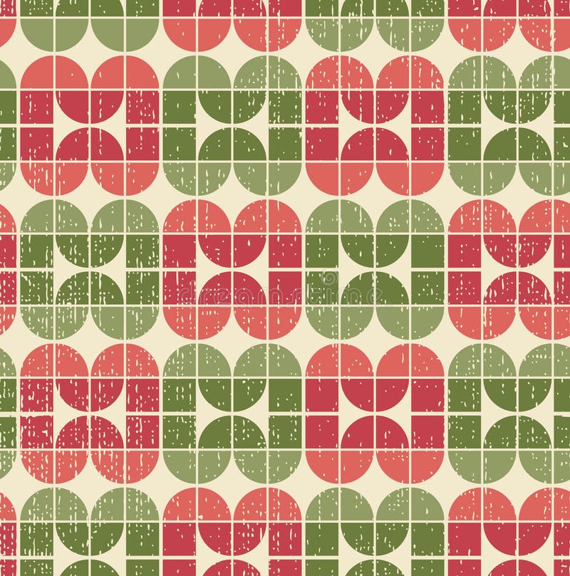 Bright Tattered Textile Geometric Seamless Pattern Stock Vector ...