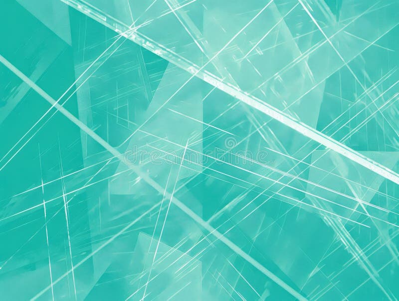Bright Teal Intersecting Lines on a Clean Background Stock Image ...