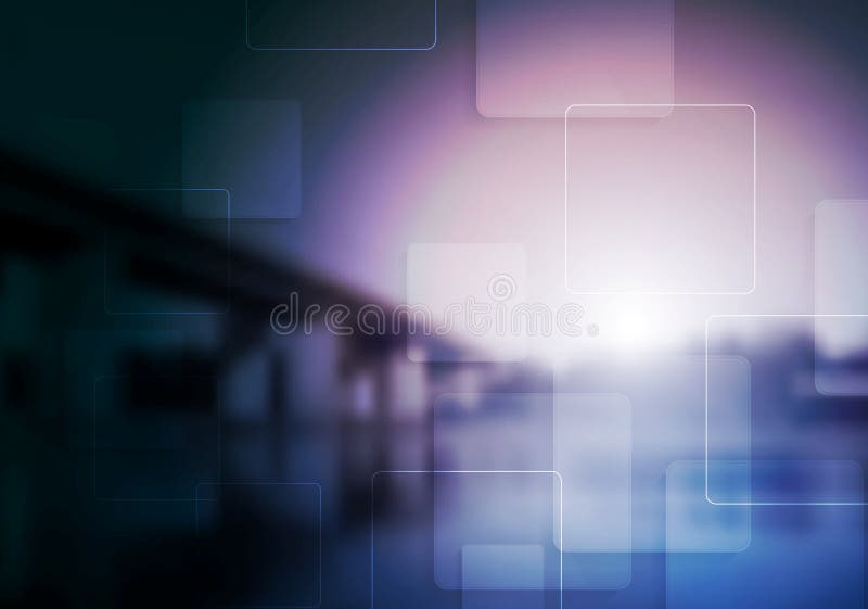 Bright Tech Vector Collage Layout Stock Vector - Illustration of ...