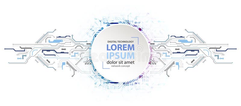 Bright Technological Background. a Creative Idea for Your Business ...