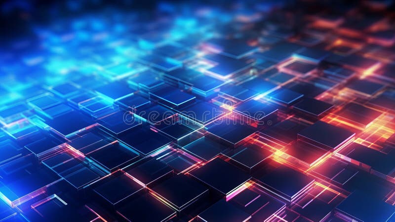 Bright Technology Abstract Background Telecommunicatio. Generative AI ...