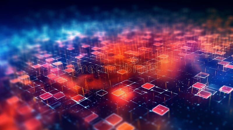 Bright Technology Abstract Background Telecommunicatio. Generative AI ...