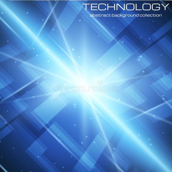 Bright Technology Background Stock Vector - Illustration of perspective ...