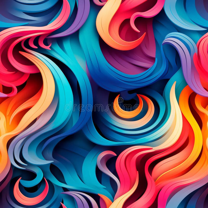 Bright TEENAGE PATTERN. Graffiti Seamless Texture with Fancy Elements ...