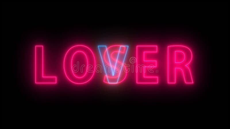 Bright Text Loser Lover - Element for Creative Design, 3d Render ...