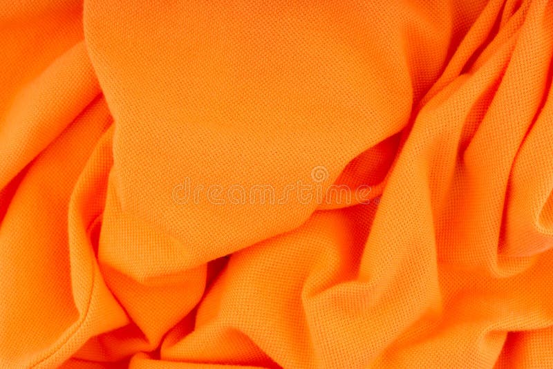 The Bright Texture of the Fabric is Orange. Top View Stock Image ...