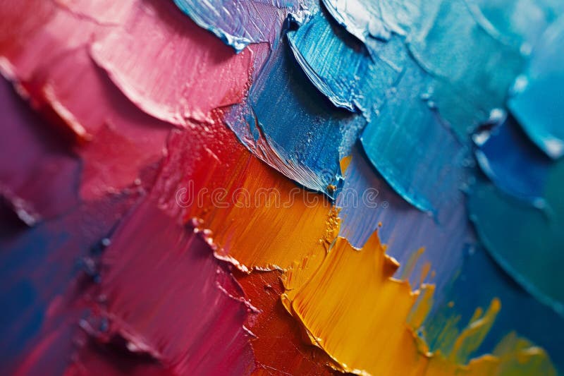 Bright Textured Surface Smooth Glossy Finish Reflecting Vibrant ...